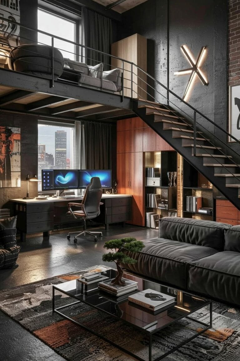 16 Stunning Modern Industrial Loft Designs for Urban Living - Shinku Studio