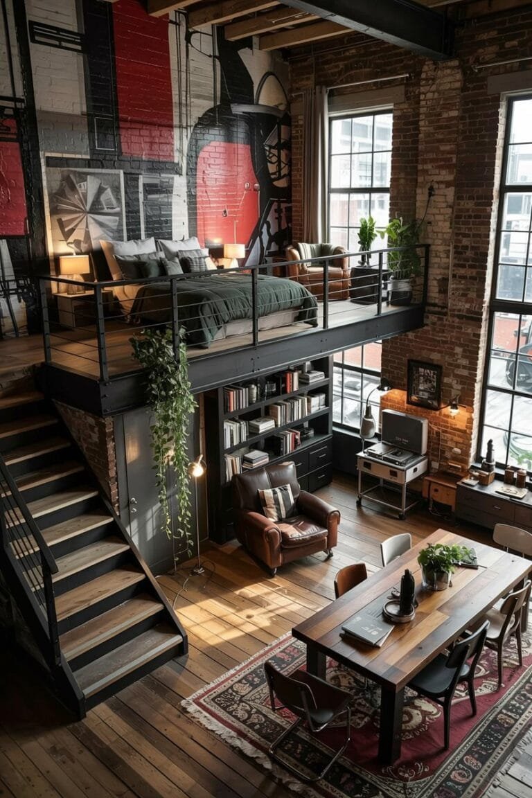 16 Stunning Modern Industrial Loft Designs for Urban Living - Shinku Studio
