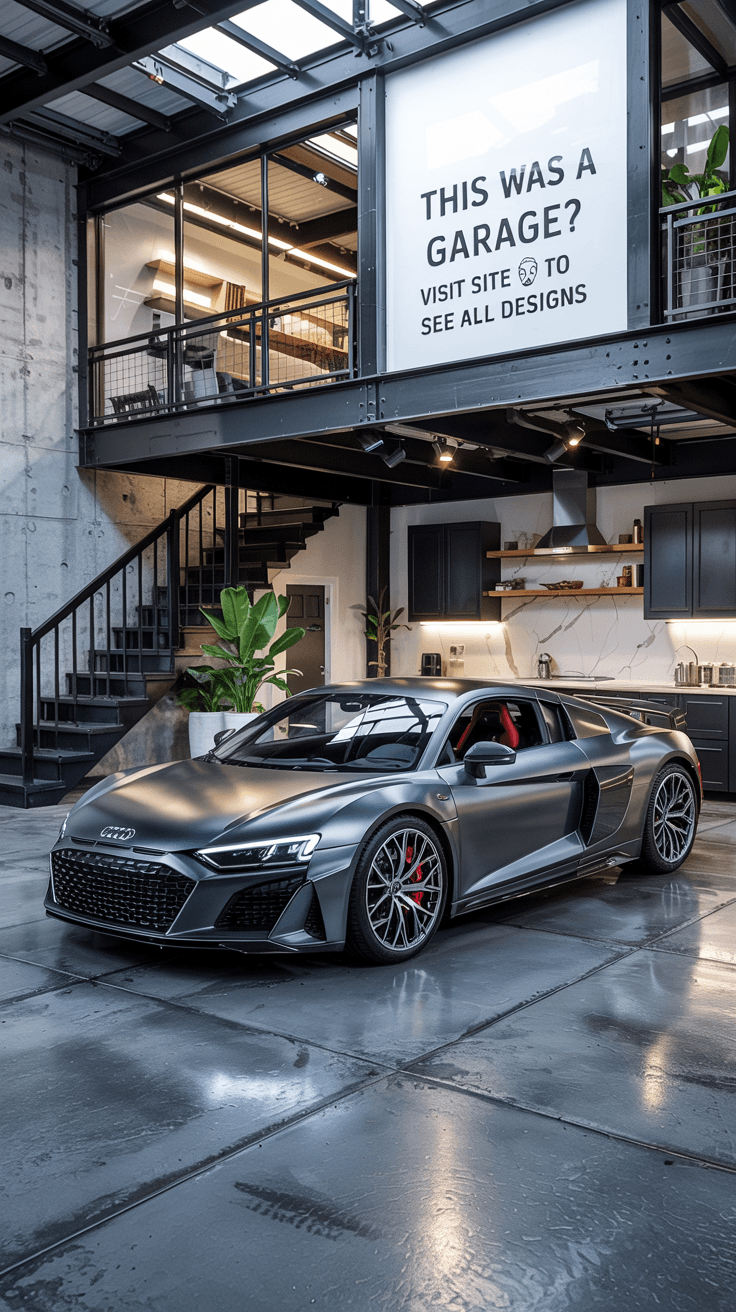 10 Sleek Garage Loft Designs That Take Industrial Luxury to the Next ...